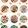 Country Themed Aboriginal Art Birthday Calendar | TIPIAC