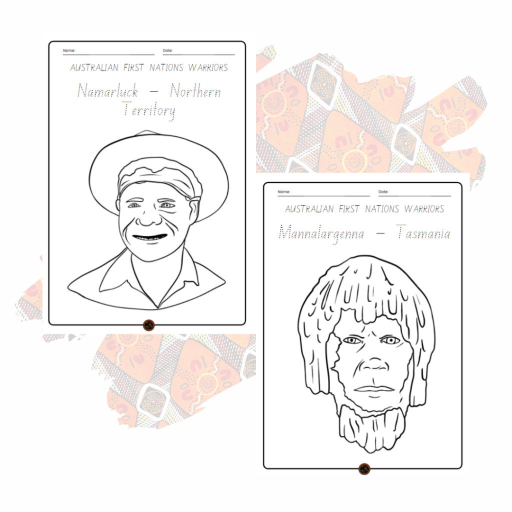 First Nations Warrior Handwriting Worksheets | TIPIAC