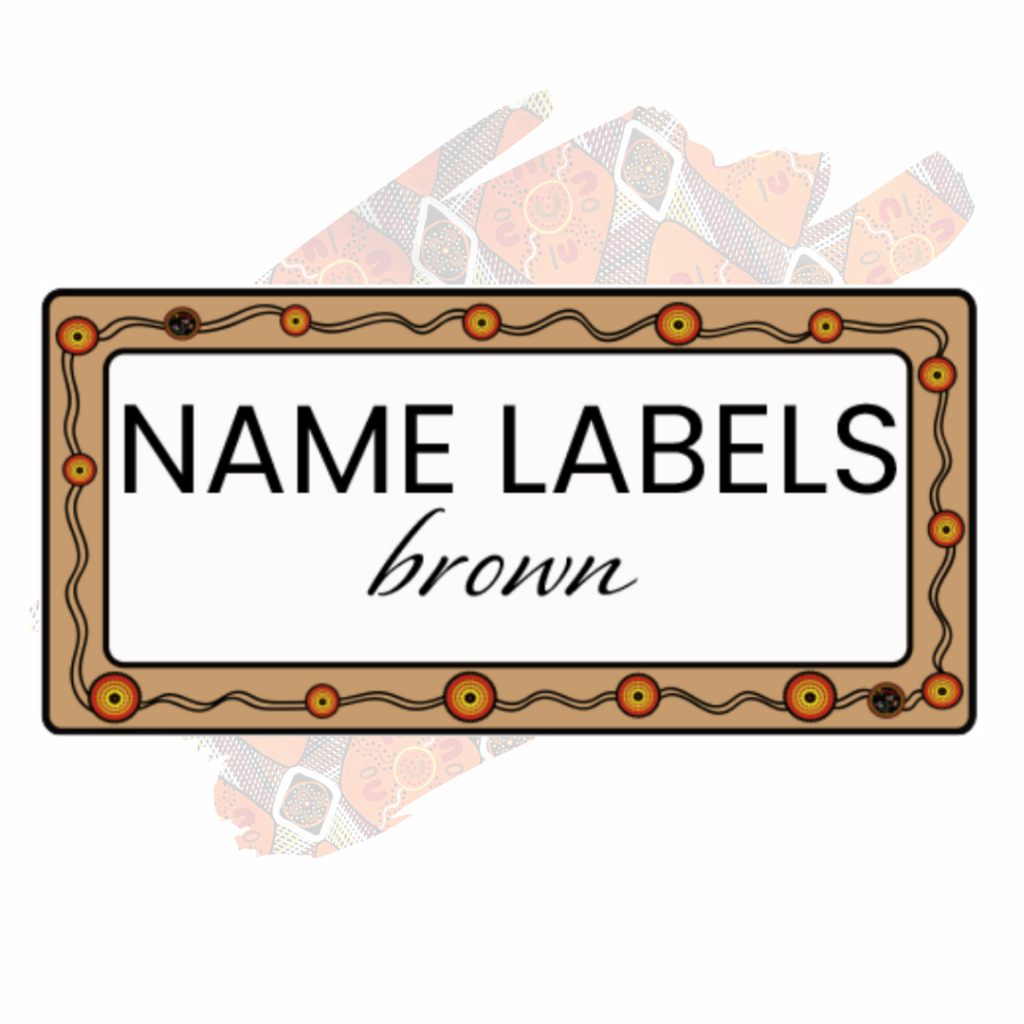 Brown Name Label | TIPIAC