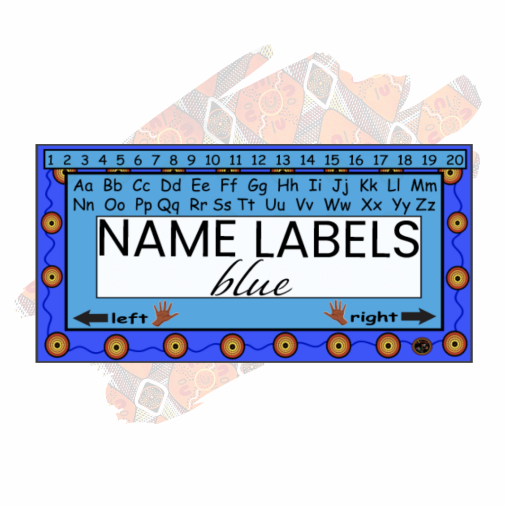 Blue Alphabet Label | TIPIAC